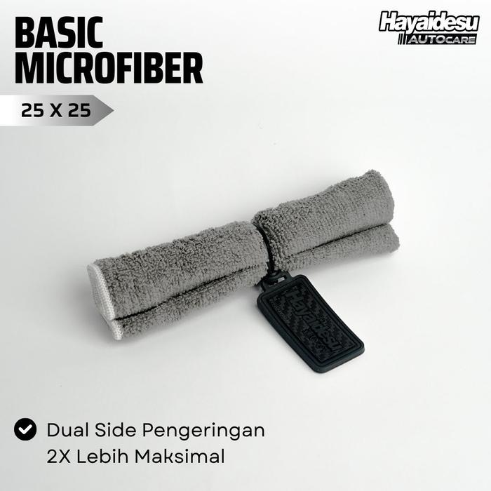 Promo Hayaidesu Basic Microfiber 25 x 25 cm Kain Lap Pengering - Kab ...