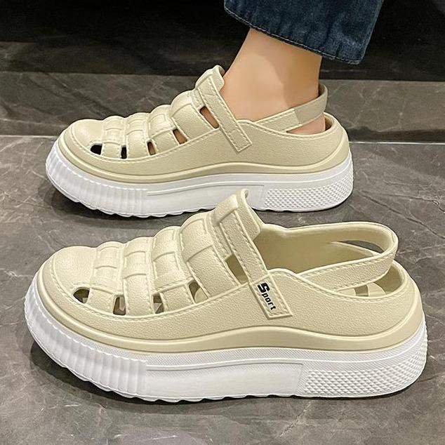 R&K Shoes รองเท้าแตะแฟชั่นผู้หญิงแบบสวม ห้าสี EVA รองเท้าแตะแบบสวมเปิด ...