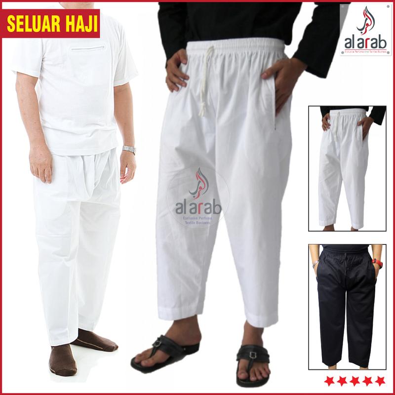 Seluar COTTON Haji Unisex Seluar Jubah Kurta Seluar Umrah Haji - TikTok ...