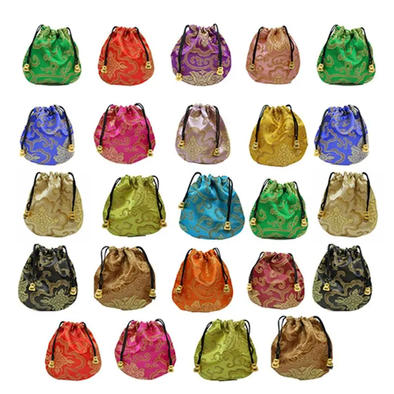 ZHISI Chinese Drawstring Pouches Coin Purse Bags Gift Bags for Jewelry ...