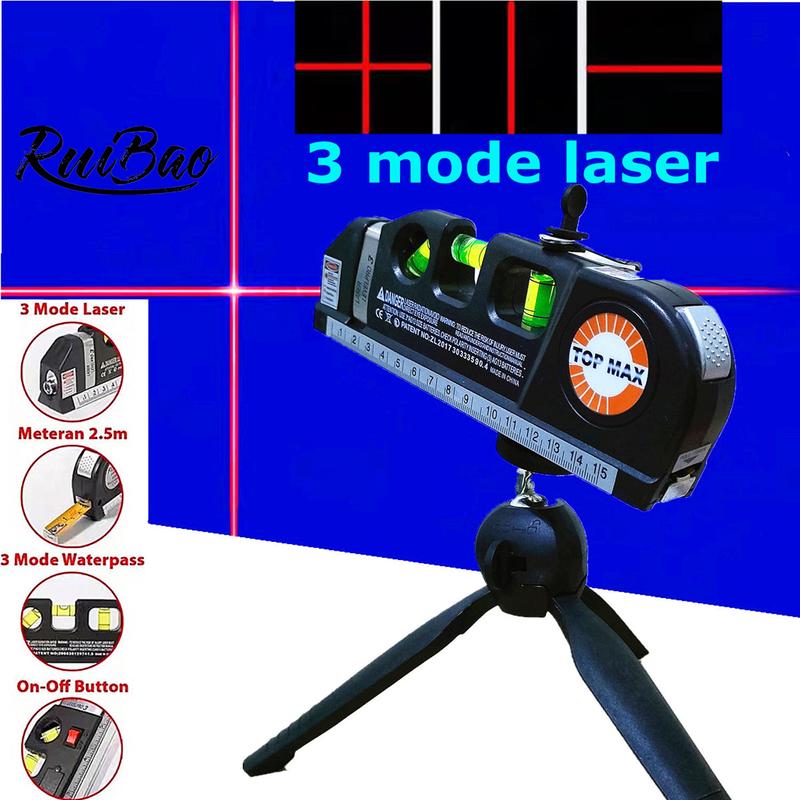 Laser Level Pro 3 / Waterpass Meteran Laser 250 cm - Shop | Tokopedia