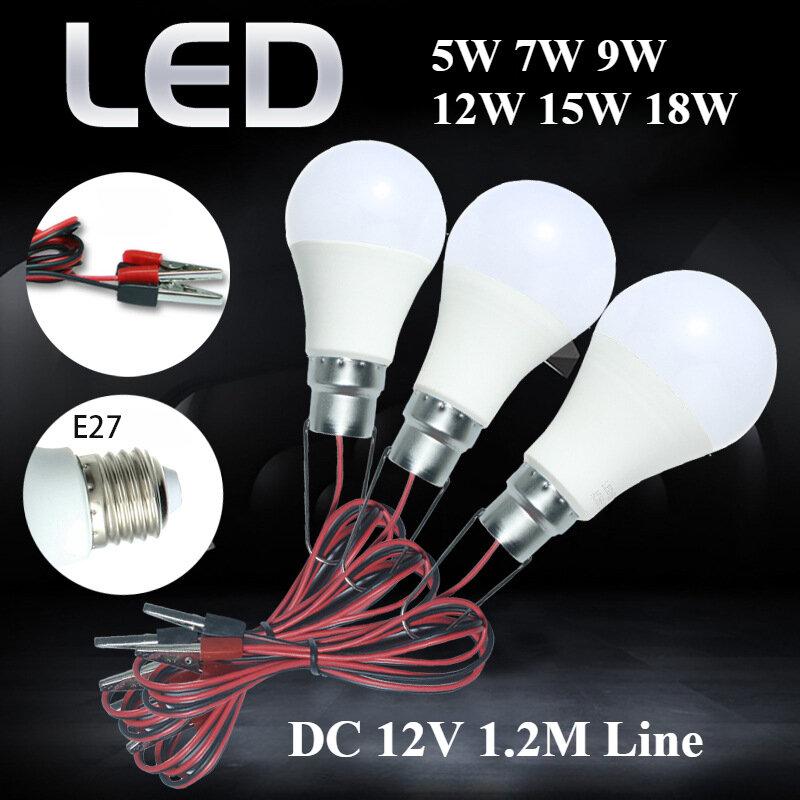 Led Bulb DC 12V 12V-85V 5W 9W 12W 15W 18W With 1.2m Wire Led - TikTok ...