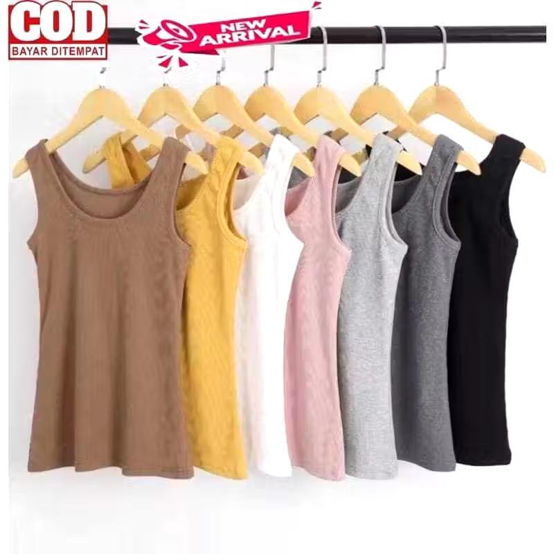Singlet wanita isi 3 pics / dalaman wanita premuim bahan kaos spandeks ...