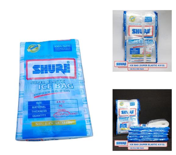 100pcs Shure Plastic Ice Bag 4x12 Superfor Yelo - TikTok Shop Philippines