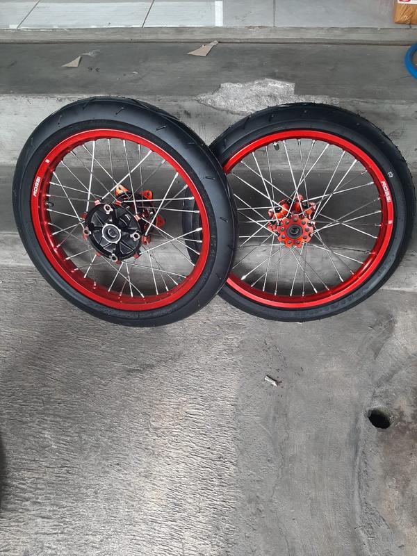 wheelset ban cacing crf 150 l ring 17 roda set surex crf uku - Shop ...