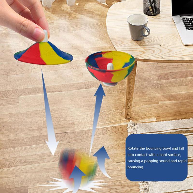 1pc Novel Fidget Toys Hip Hop Pops Rubber Anti Stress Bouncing Ball ...
