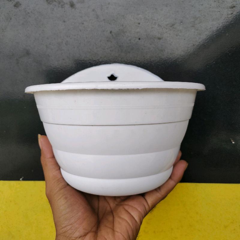(1 Pcs) Pot Bunga Tempel Dinding Madu 20 Warna Putih - Shop | Tokopedia