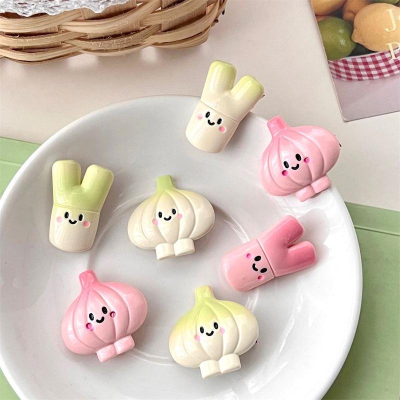 Resin Scallion Garlic Hair Clip New Girls Hair Accessories Funny ...