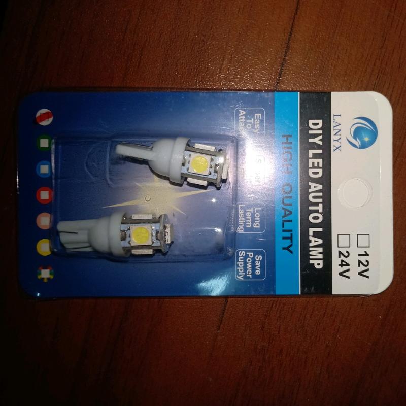 1Pcs Car Led T10 DC 12V Lplate Bulbs Marker Light Automotive - TikTok ...