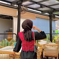 Jual Wastri Ribbon tanktop/kemben batik jumput Katun Top Crop - Dusty ...