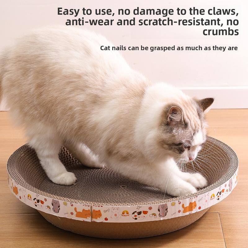 Papan Calar Kucing, Bentuk Bulat Besar, Mainan Kucing, Pengikis Kucing ...