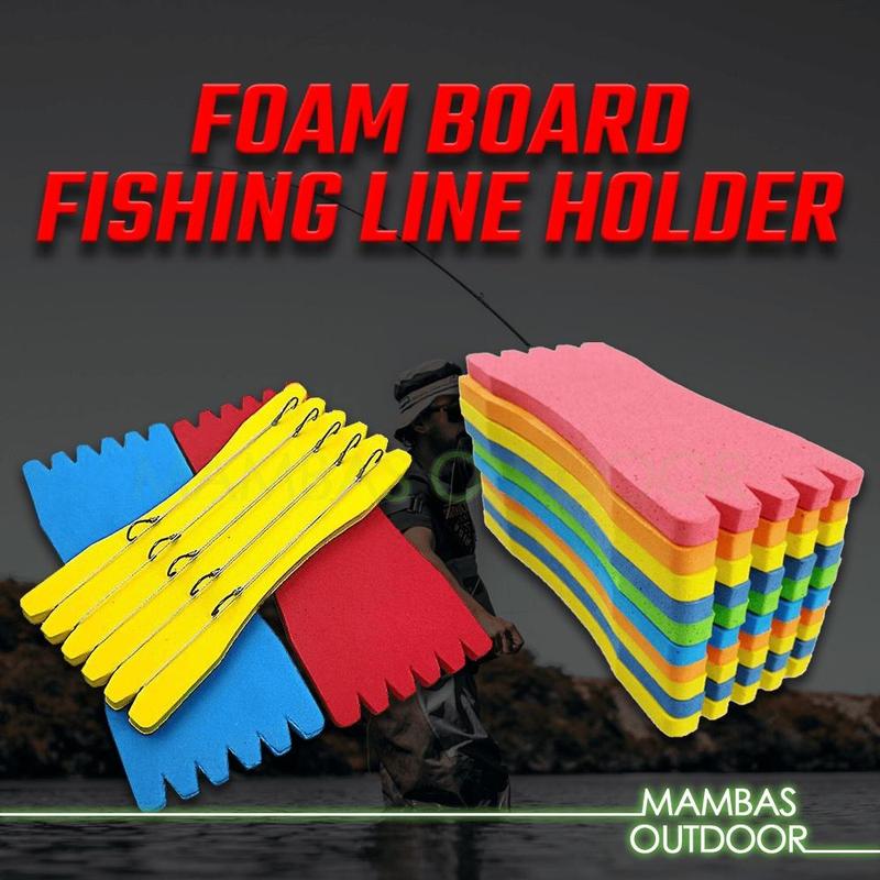 Foam Board Fishing Line Holder EVA Snelled Hook Rig Line Winders ...