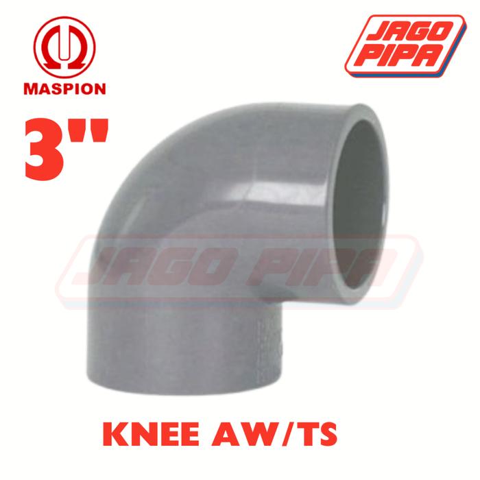 Promo Maspion Elbow 3 Inch AW TS Knee Knie Siku 90 L 3" Fitting PVC ...