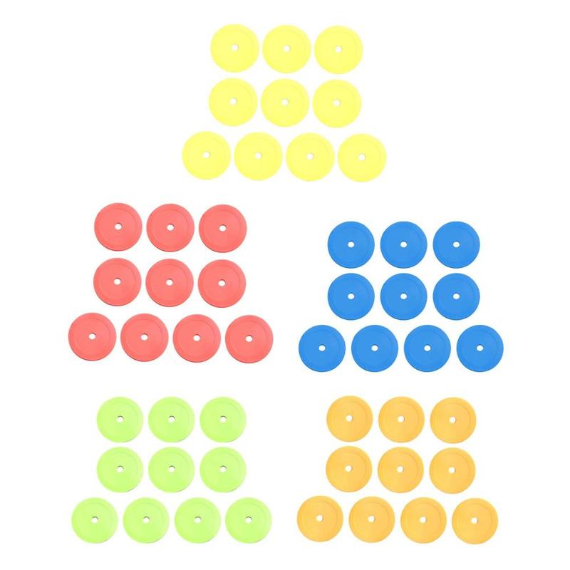 10 Pieces Flat Cones Durable Floor Discs Spot Markers for Trainers ...