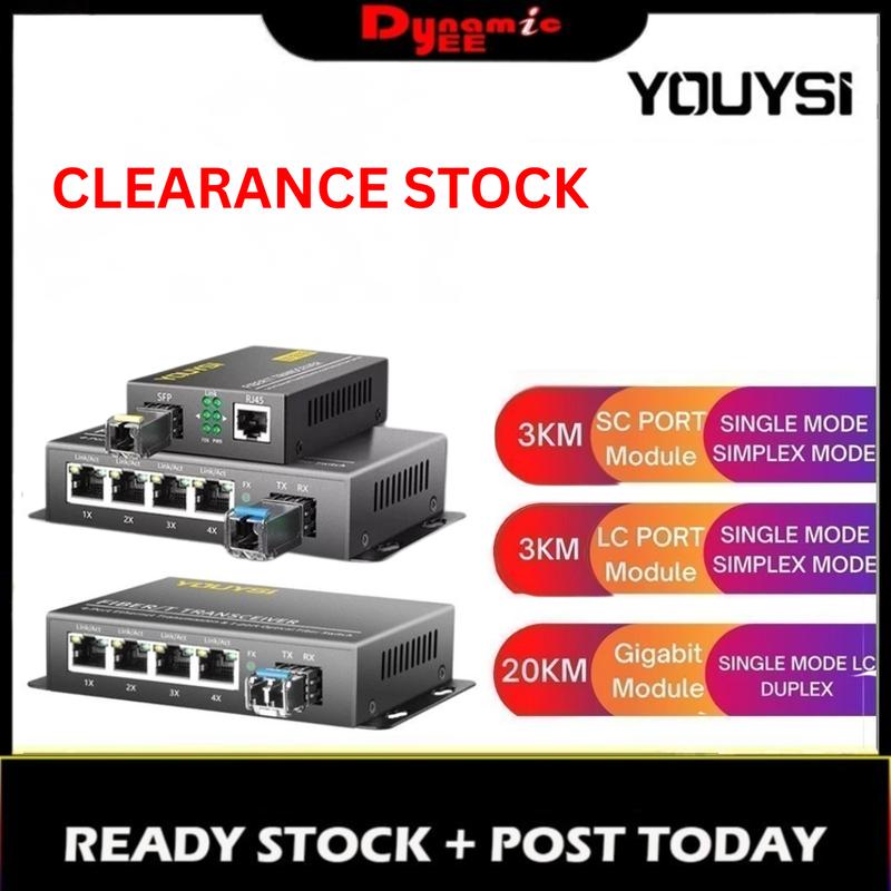 YOUYSI Gigabit Single Mode Converter Single Fiber SC/LC Port - TikTok ...