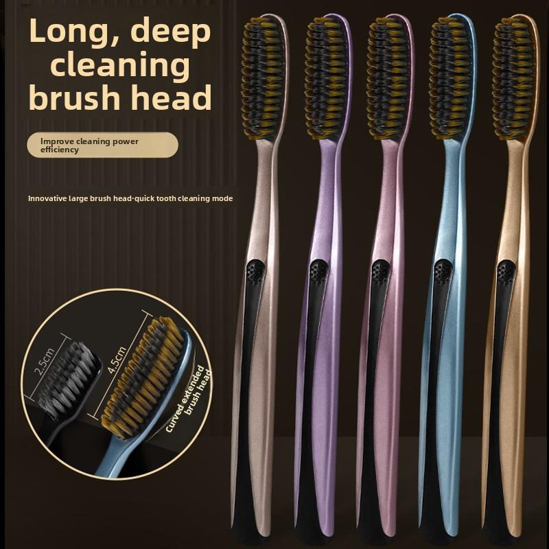 5-Pack Large Head Toothbrush Soft Bristles Adult Household High-End ...