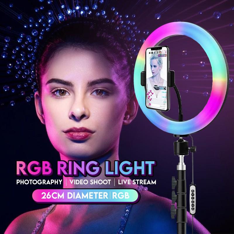 RGB Ring Light 26cm/30cm/33cm/36cm With 2.1M Tripod Mobile Phone ...