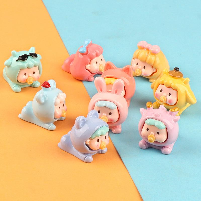 Cartoon cute Nini series girl DIY resin micro landscape Epox - TikTok ...