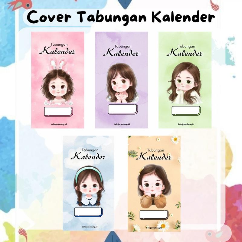 (1 Lembar) Kertas Cover Tabungan Kalender A6 - Shop | Tokopedia