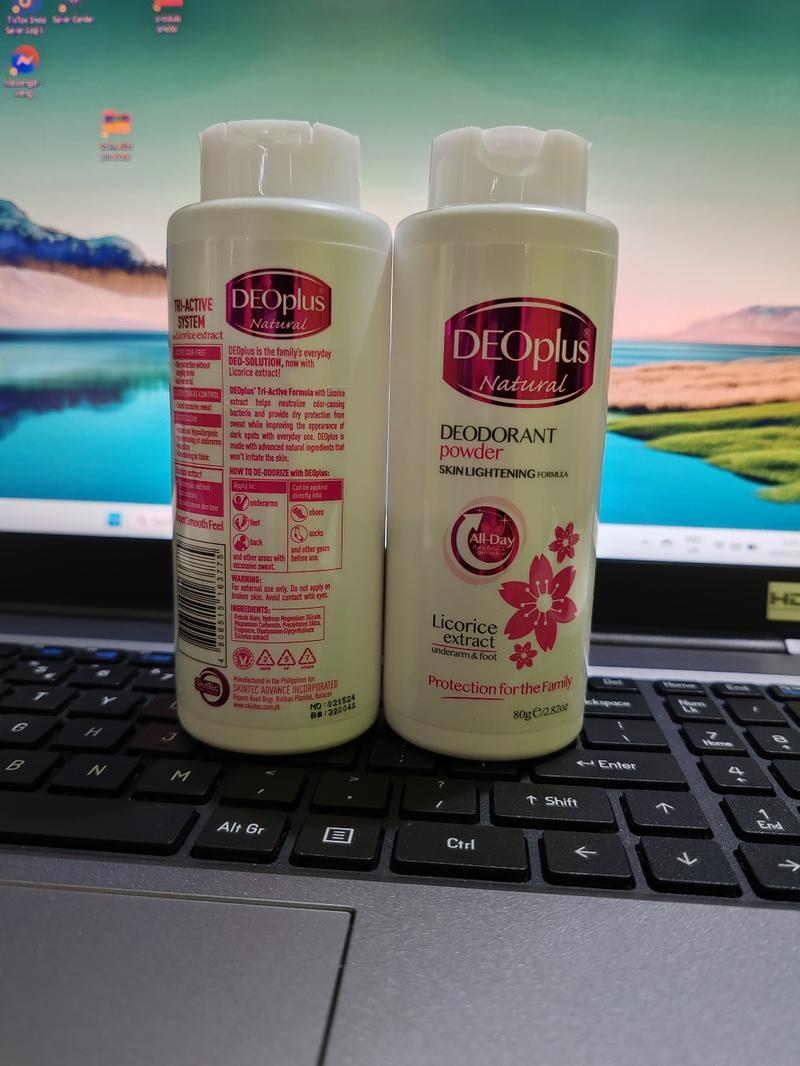 Deoplus Natural Deodorant Powder (Skin Lightening Formula)- PINK ...