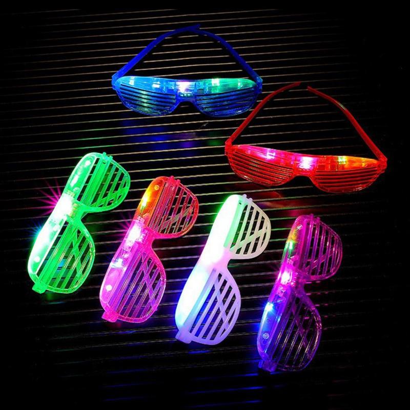 Diannao 12pcs Led Light-up Shutter Glasses Assorted Colors for - TikTok ...