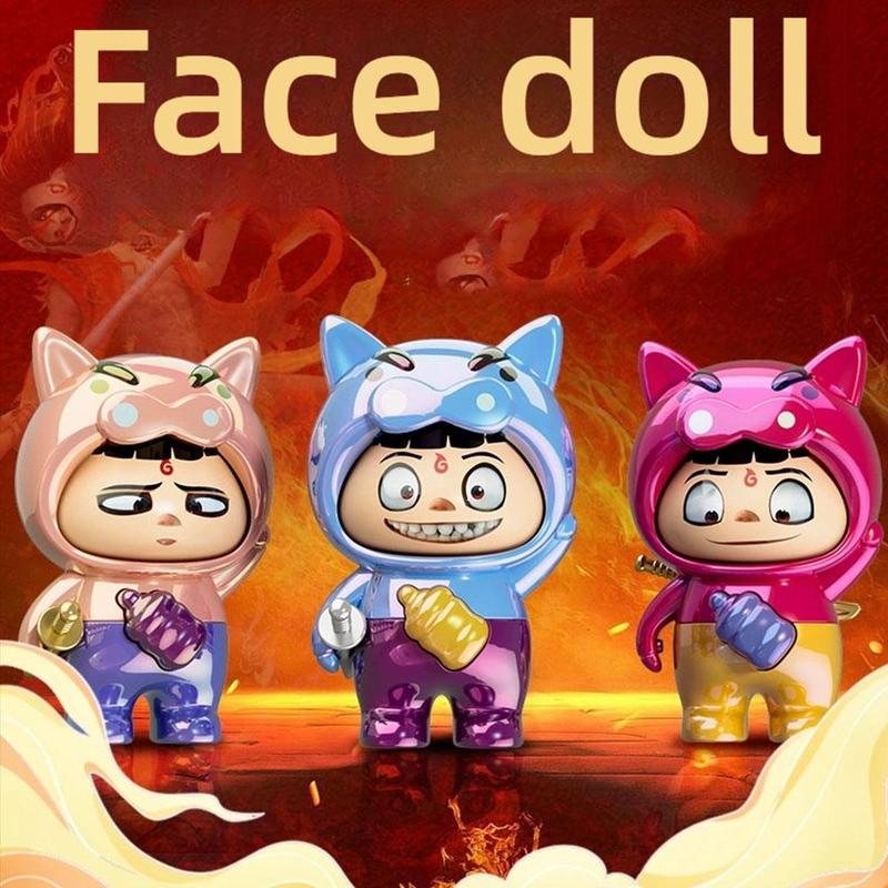 Nezha Face-changing Doll Surprise Funny Doll Toys Creative Trendy ...