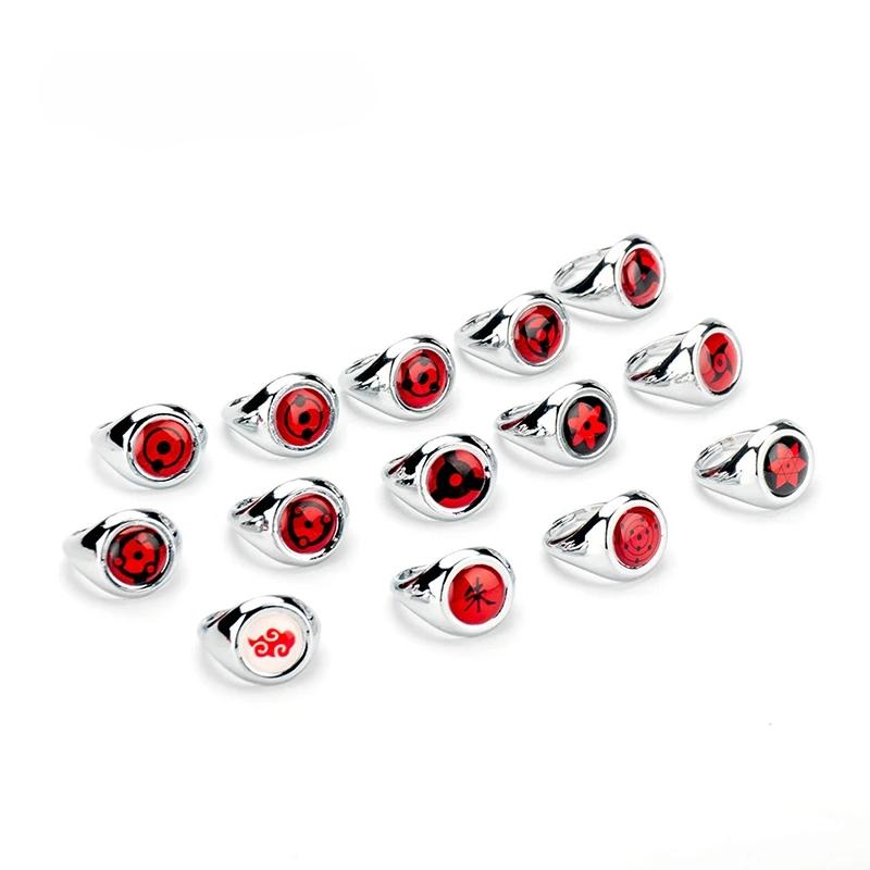 Anime Naruto Ring Akatsuki Sharingan Metal Uchiha Itachi sasuke ...