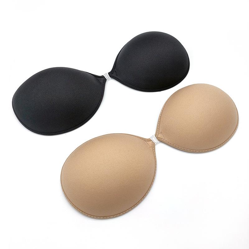 Strapless Push up Invisible Silicone Bra, round Cup Edging Chest ...