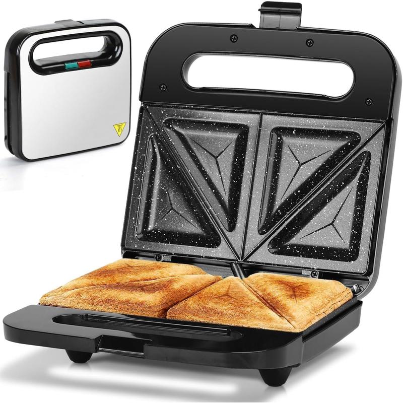 Sandwich Maker with Super Nonstick Ceramic Plates, Panini Press ...