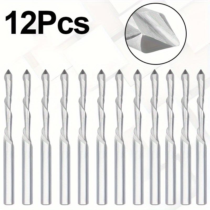 3/16" Drywall Bit Downward Spiral Router Cutout Bit (12-pack), M2 Speed ...