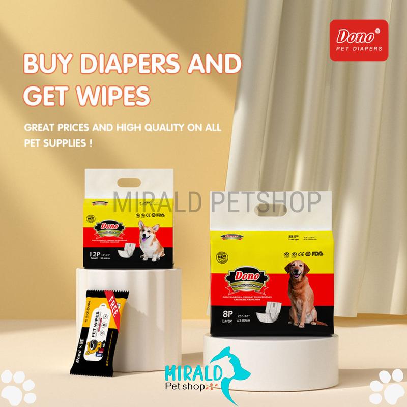 Popok Anjing Jantan Dono Disposable Male Diapers Popok Anjing - Shop ...