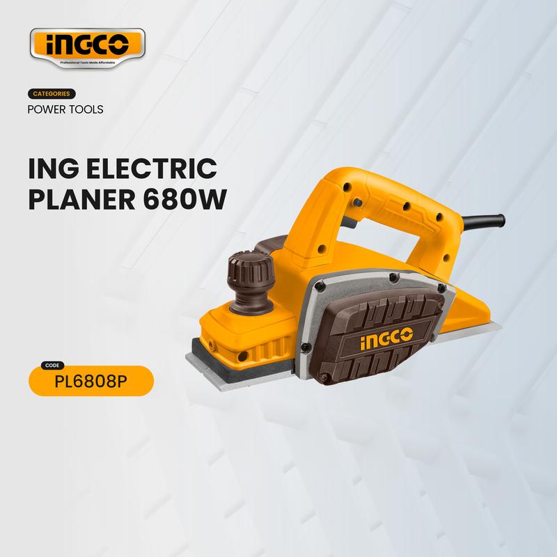 Ingco Electric Planer 680W Power with Planning Width & Depth - TikTok ...