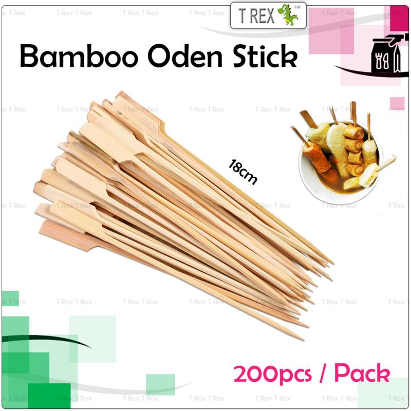 200pcs 18cm Bamboo Oden Stick Skewer / BBQ Bamboo Stick / Teppo ...