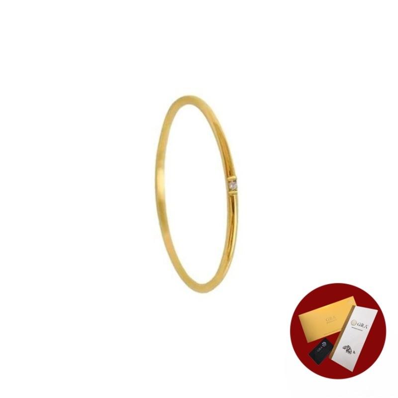 (With Gra Certificate) 18K Gold Non-Fading Diamond Ring Classic ...
