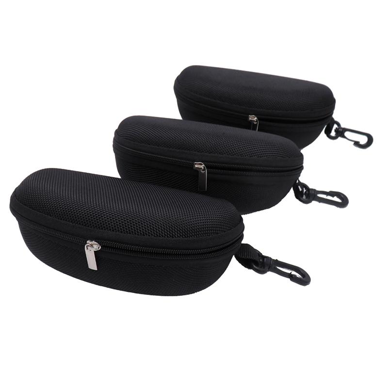 Black EVA Sunglasses Glasses Case With Zipper Hook Glasses Display ...