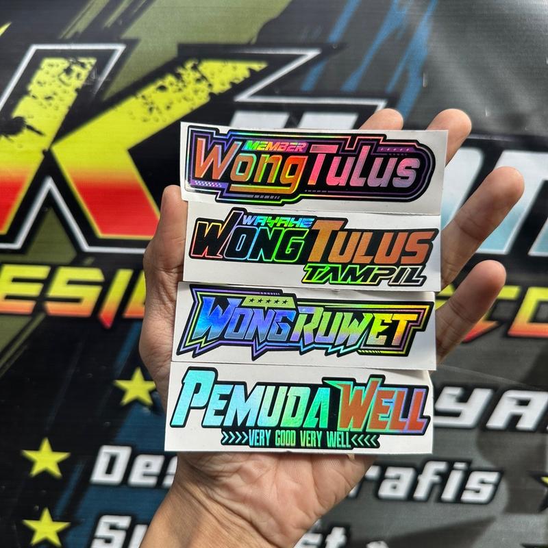 STIKER WONG TULUS 1 PAKET HOLOGRAM Car - Shop | Tokopedia