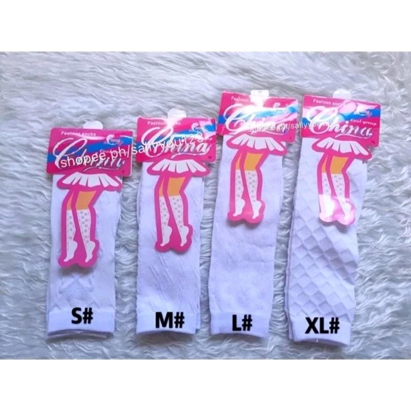 3PAIRS CHIN* LONG SOCKS COTTON WHITE(S,M,L,XL SIZE) - TikTok Shop ...