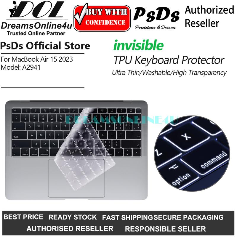 PsDs Ultra Thin Washable Transparent TPU Keyboard Protector for ...