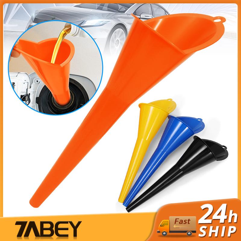 Multipurpose Long Stem Plastic Funnel Engine Oil Funnel Fluids - TikTok ...