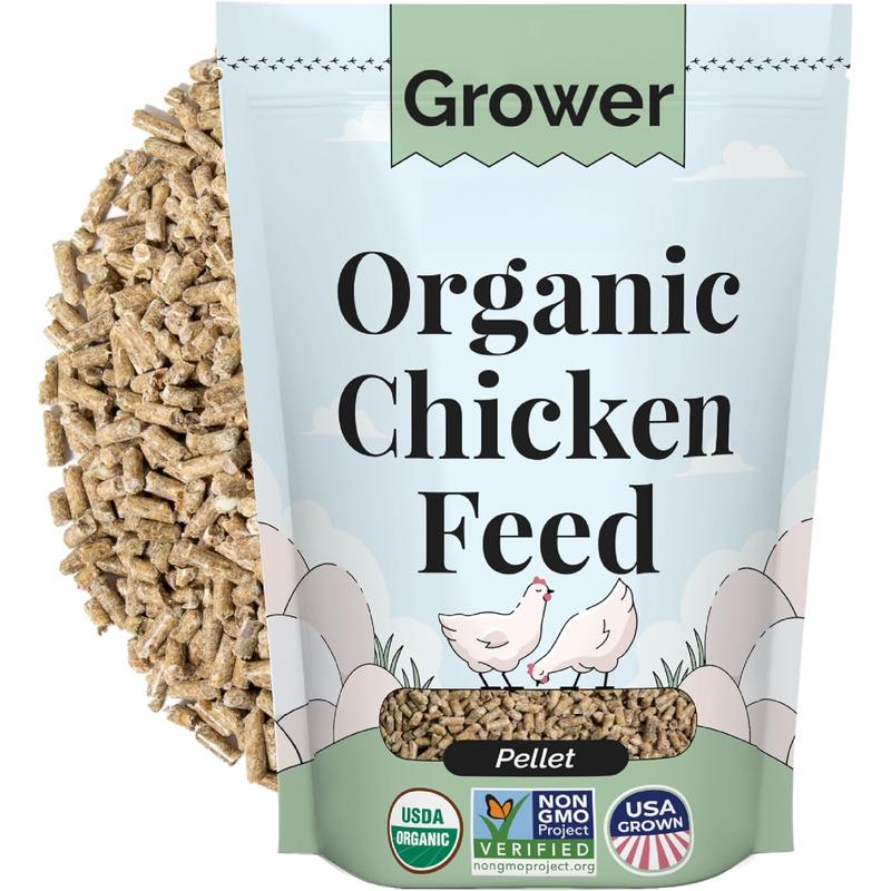 Chicken Feed - Grower Pellet, Non-GMO, Grown, 18% Protein, Corn-Free ...