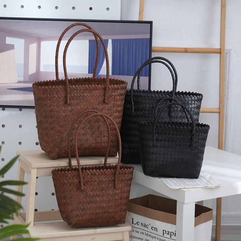 Beg Tangan Tenunan, Mudah Alih, Bahan PP, Pemegang Buluh, Be - TikTok ...