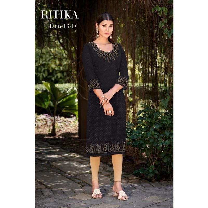 Diamond Fancy Georgette Kurti Embroidered Work Party Wear S to - TikTok ...
