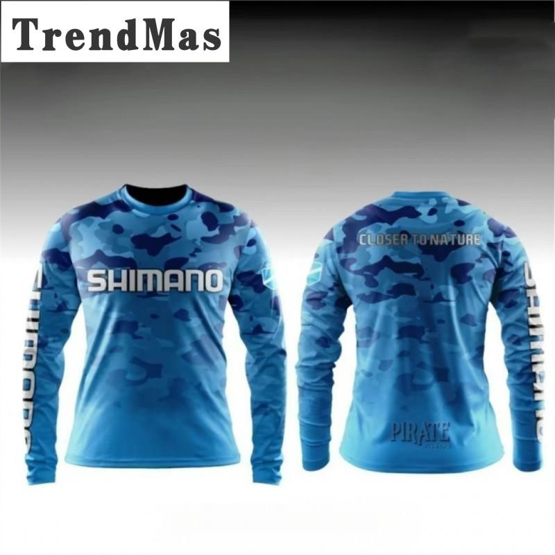 Kemeja T Memancing, Bahan Microfiber, Lengan Panjang, Peletakan ...