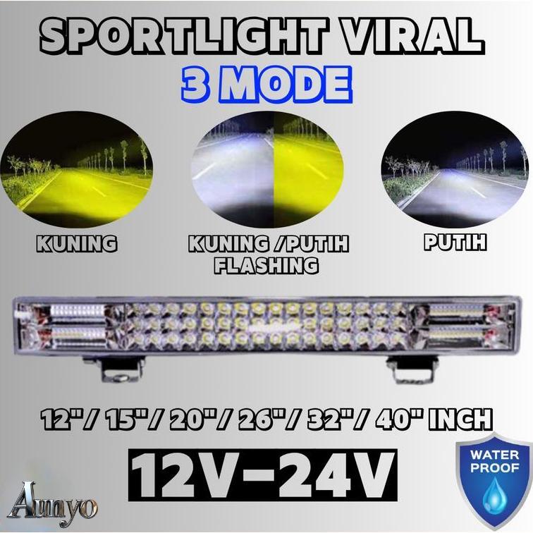 Bar Lampu LED, AUNYO, Sangat Terang, OFF-RAOD, Sesuai untuk Trak ...
