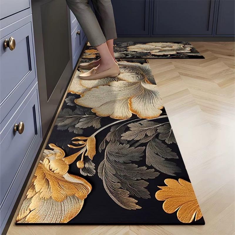 【Banig Bliss】 2PCS Non-Slip Kitchen Carpet Floor Mat Set - Soft ...