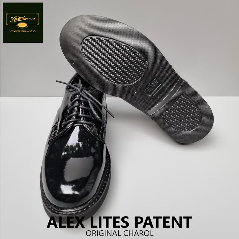 ALEX SHOES PNP-818 LITES BLACK CHAROL MEN'S DUTY SHOES - TikTok Shop ...