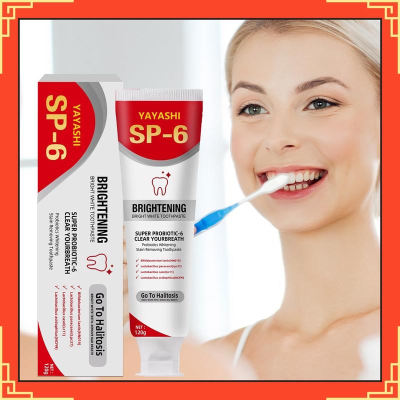 Ubat Gigi Pemutih, dengan ProbiotikUbat Gigi, YAYASHI SP-6, Menyegarkan ...