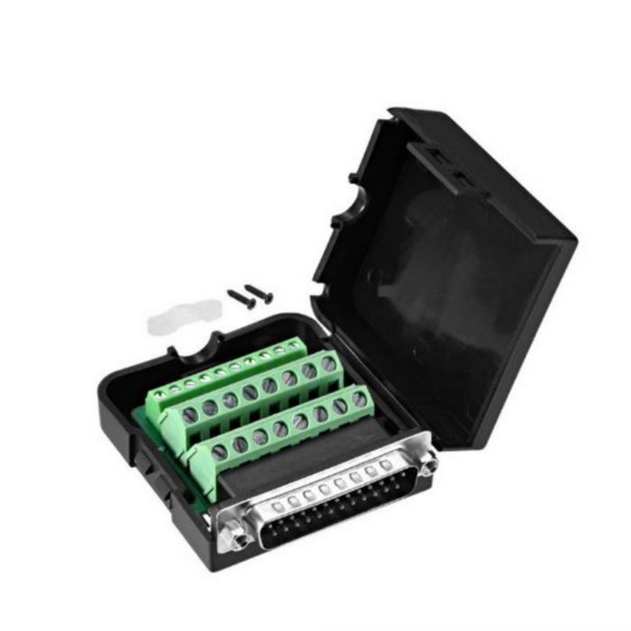 Jual DB25 Terminal Connector With Cover Male Terminal 25 Pin - Female ...