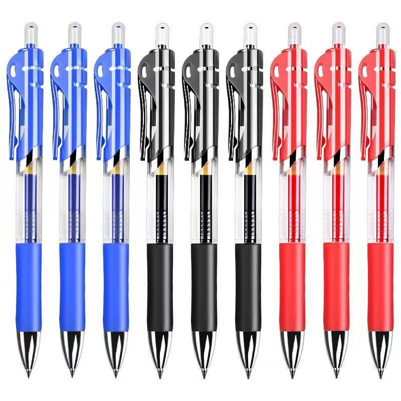 Set Pen Gel Tekan, 10 Keping, Pen Pejabat, K35, Dakwat Hitam - TikTok ...