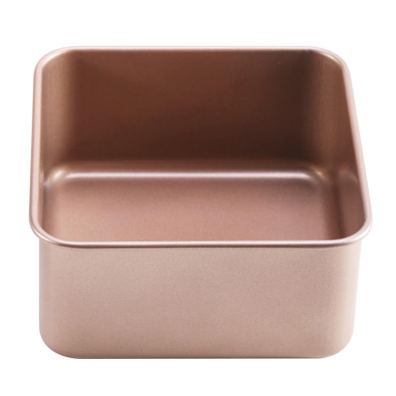 Gold Square Cake Mould Thickening Non-Stick Ancient Baking Tray ...